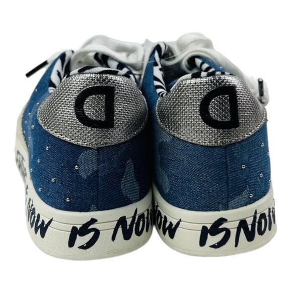 Desigual | Shoes | New Desigual X Disney Future Now Blue Denim Lace ...